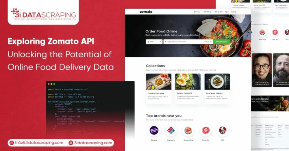 Zomato API - Online Food Delivery Data Extraction